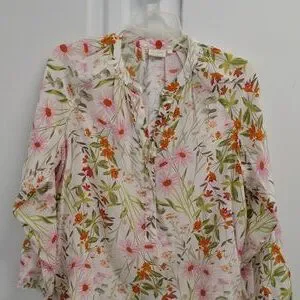 Spartina 449 | Tops | New Spartina 449 Top Blouse Womens Sz L Silk ...
